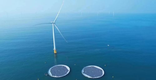 China completes world's first hybrid offshore wind-solar power plant